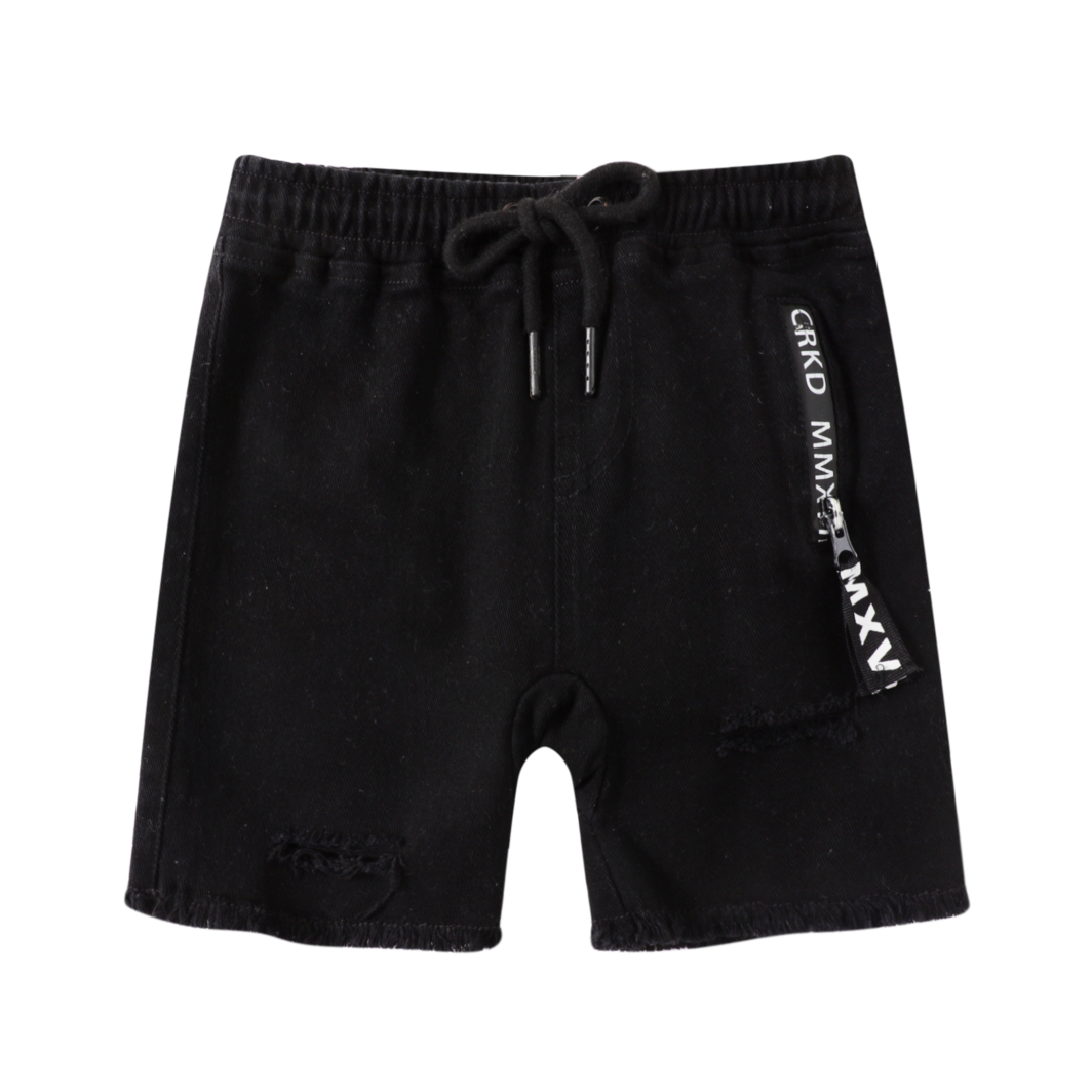 Cracked Soda Jett Detailed Shorts Tummies And Tots Boutique