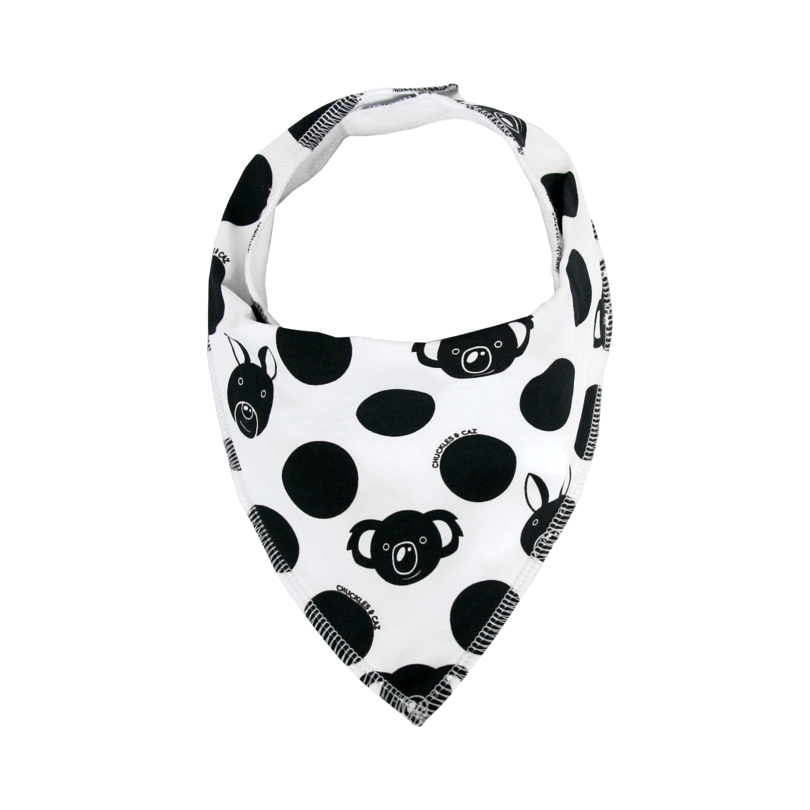 Chuckles & Caz - Australian Animal Polka Dot Dribble Bib | Tummies ...